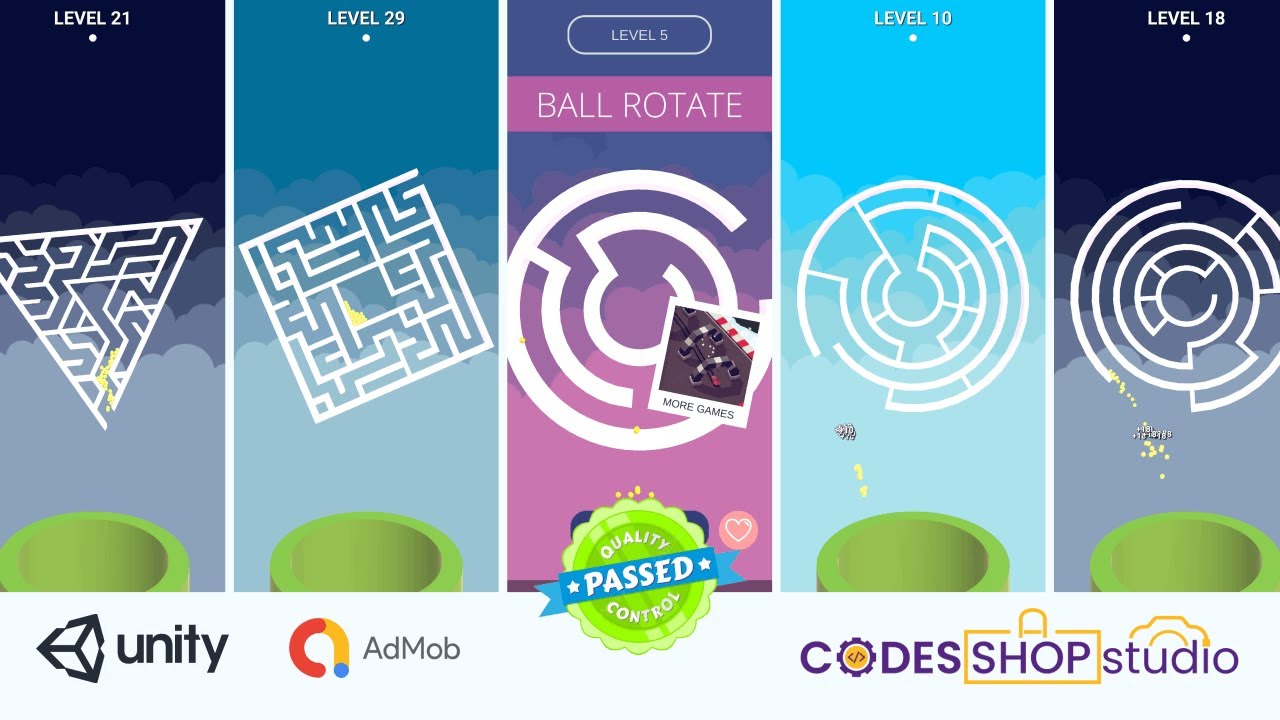 Balls Rotate - Unity Source Code #ballgame #unityassetstore #sourcecode #rotate