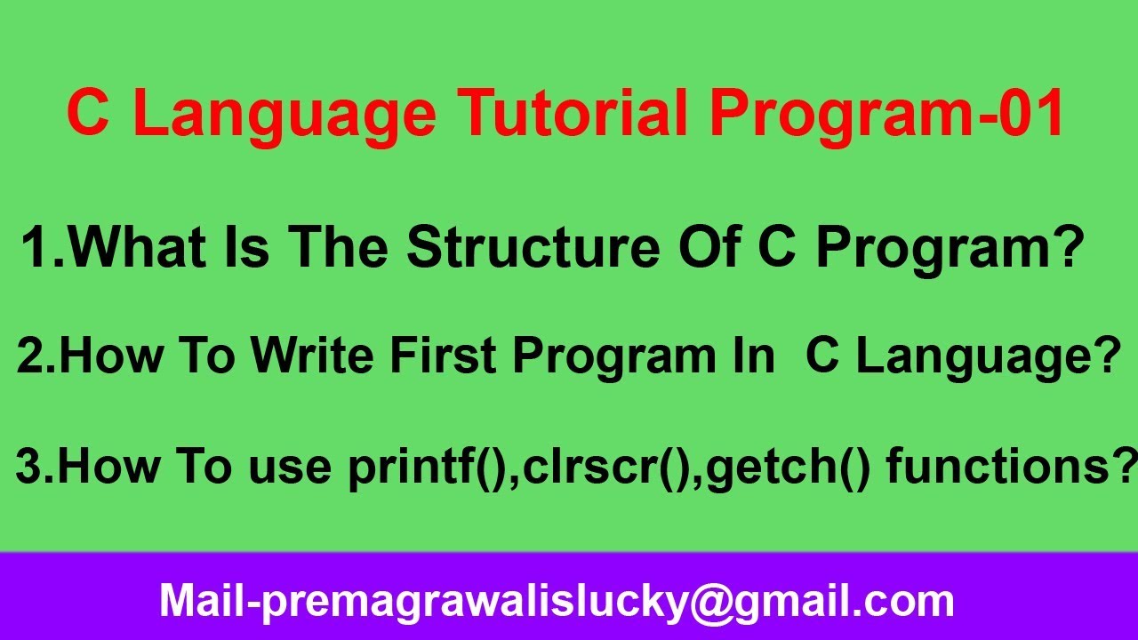 Creating First Program Hello World  in C Programming Language | Program-01|C Programming Tutorial