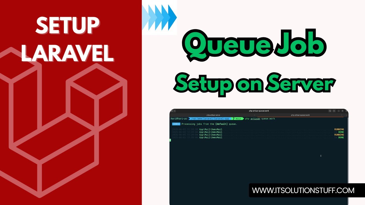 Laravel Queue Job Setup on Server