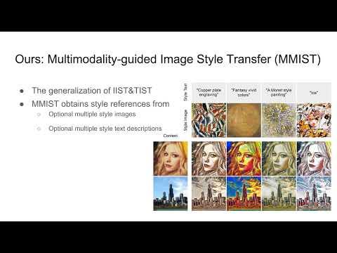 Multimodality-Guided Image Style Transfer Using Cross-Modal GAN Inversion