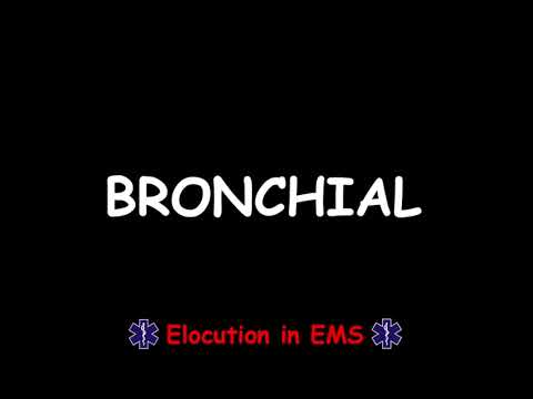 How to Pronounce Bronchial | Paramedic | EMT | Medical Terms