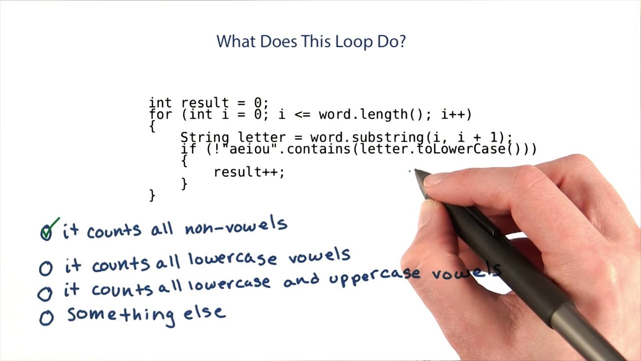 What Does this Loop Do with Word? - Intro to Java Programming
