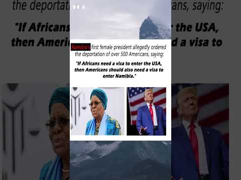 Namibia's President Delivers Bold Response to the U.S. #Namibia #Trump