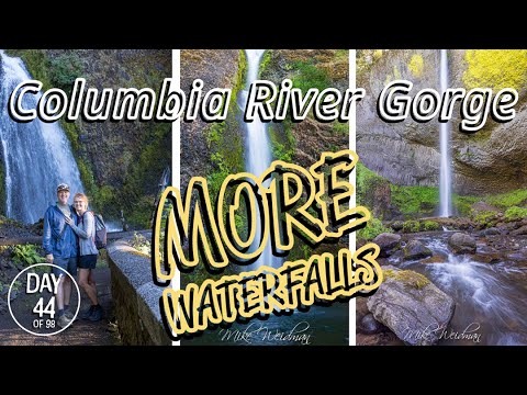 MORE Waterfalls - Columbia River Gorge Oregon - Elowah, Bridal Veil, Latourell, Wahkeena & Horsetail