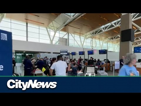 Angry passengers at YYC airport