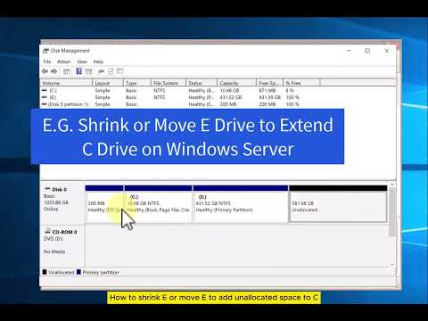 Resize Shrink Move Extend Server Partition on Server 2025 2022 2019 to 2003
