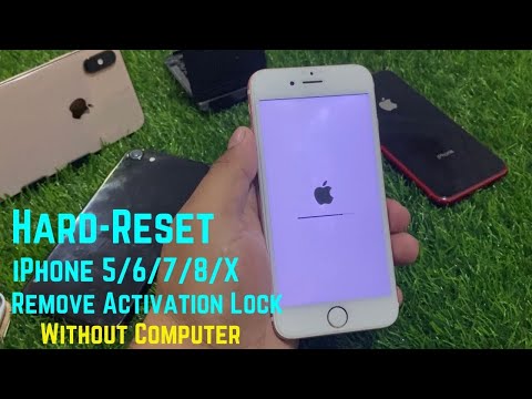Hard Reset iPhone 6/7/8/X iF Forgot Passcode - Remove Apple ID Without Pc - Unlock iCloud Account