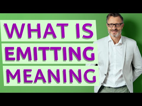 Emitting | Meaning of emitting π π π