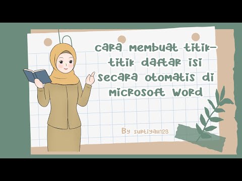 cara membuat titik-titik daftar isi secara otomatis di microsoft word