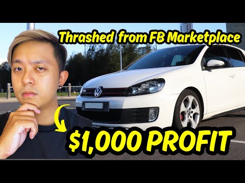 I Bought A Thrashed VW Golf GTI On Facebook Marketplace & Made $1,000 | Volkswagen Golf GTI MK6