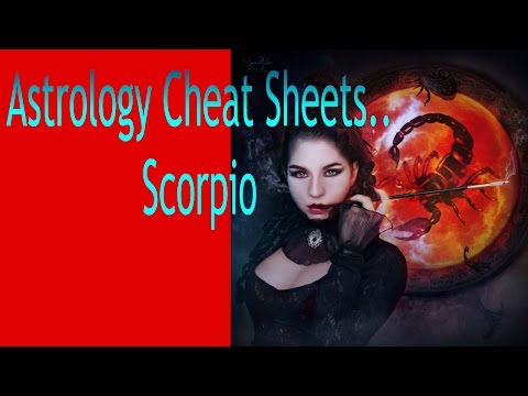 Astrology Cheat Sheets: Scorpio | TheSunnySide