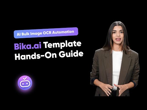 AI Bulk Image OCR Automation | Bika.ai Template Hands-On Guide