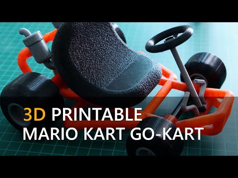 🎲 3D Printable Mario Kart Go-kart (6" x 8") (15cm x 21cm)・ STL File for ...