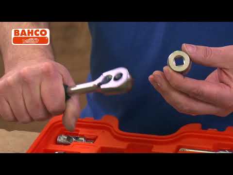 Bahco 34 Piece 1 4in & 3 8in Square Drive Socket & Bit Set