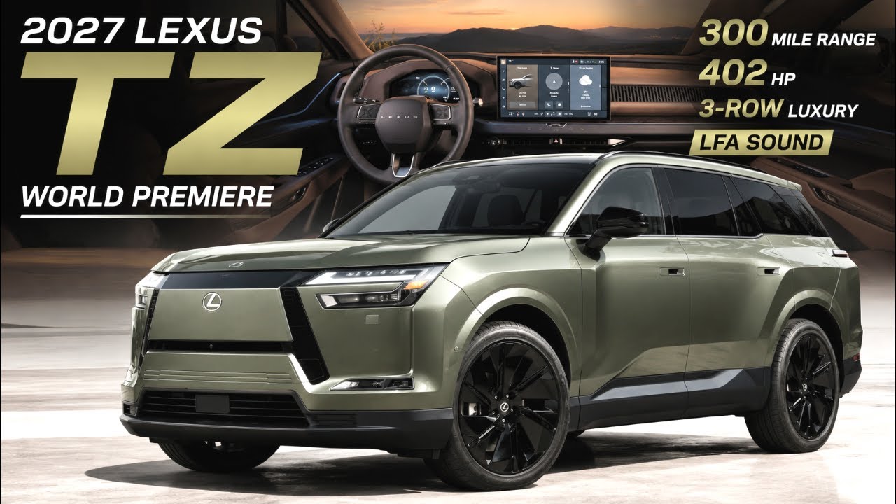 2027 Lexus TZ First Look 402 HP Luxury EV With 3 Row Comfort