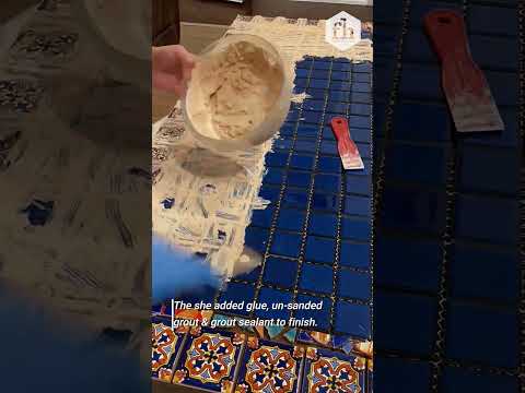 Incredible DIY Table Top With Mosaic Tiles