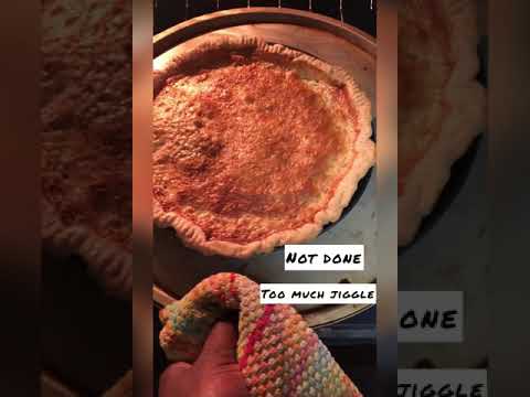 How to know a custard pie is done #shorts