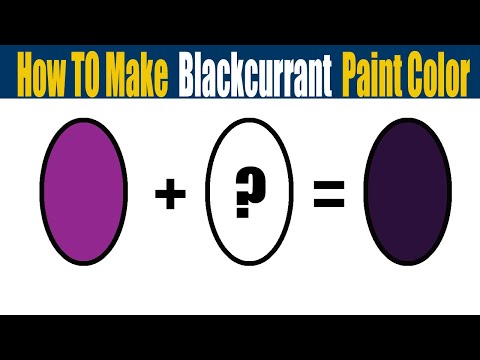 How To Make Blackcurrant Paint Color - What Color Mixing To Make Blackcurrant