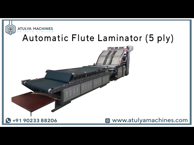 Flute Laminator Machine - Fully Automatic Flute Laminator Machine ...