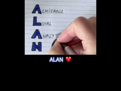 Meaning of the name ALAN #meaning #name #alan