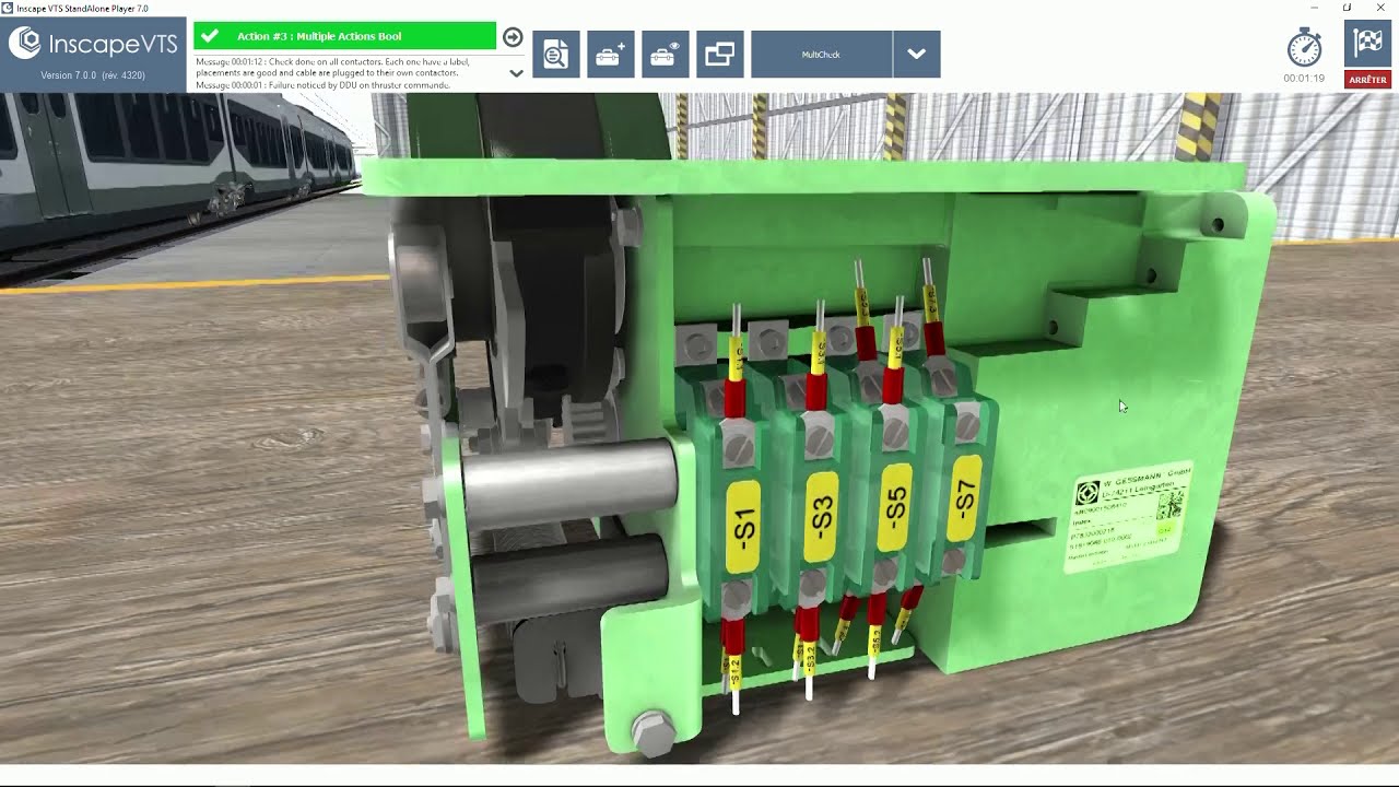 Inscape VTS - Railway equipment Virtual Maintenance Trainer