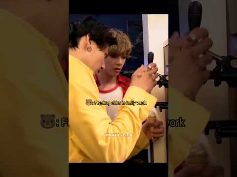 Taehyung Played Hyung Card On Jungkook π #bts #jungkook #v