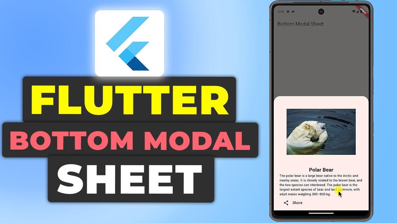 Flutter Bottom Modal Sheet Tutorial | Popup Modal Flutter Guide