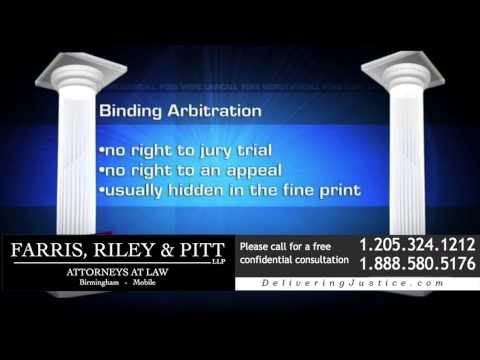 What is binding arbitration?