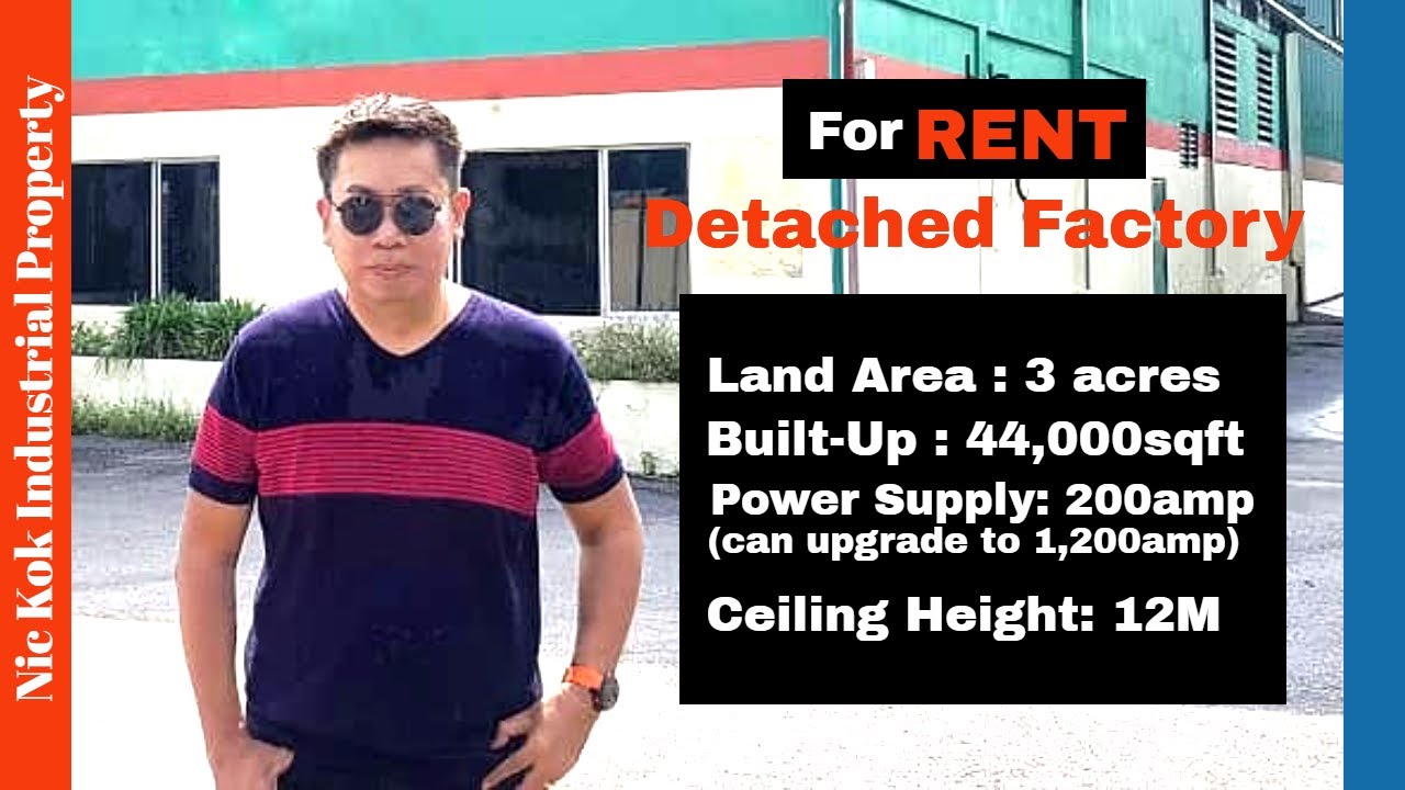 44Ksqft Single Sty Detached Factory In Meru For Rent I Klang I Nic Kok Industrial Property