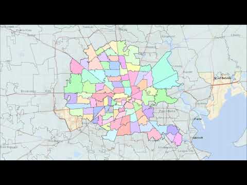 Houston zip code map 2022: Adobe Illustrator file in 6 layers.