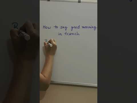 How to say GOOD MORNING in French - Learn French - Onward Academy | #fyp #shorts #foryou #viral