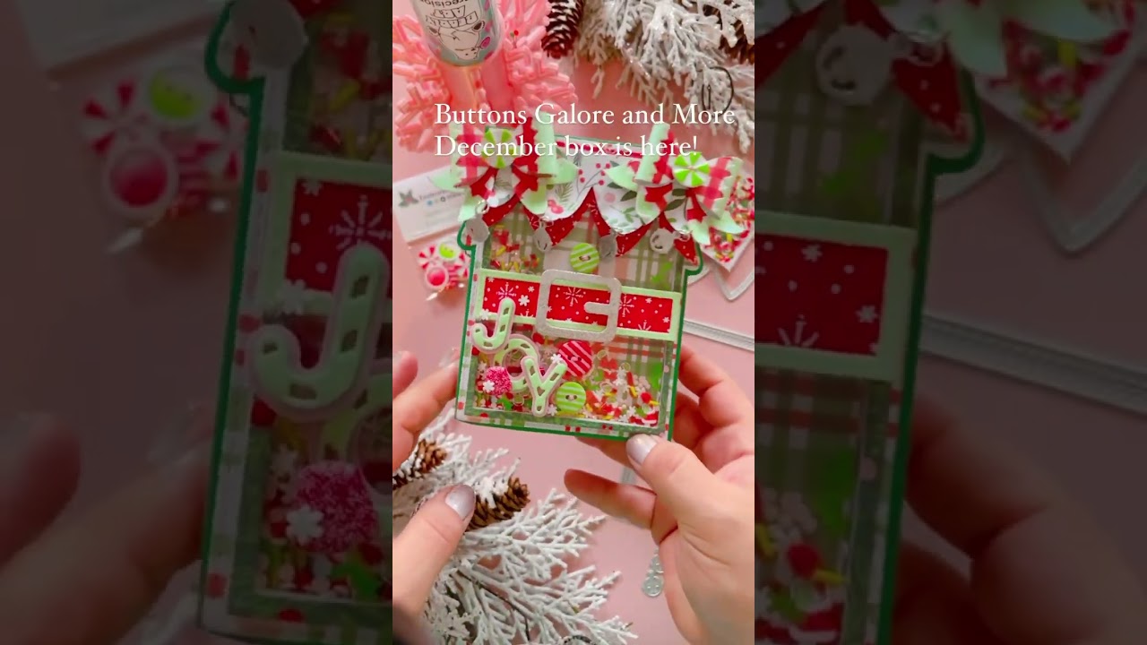 Elf box featuring Buttons Galore and More & Scrapdiva Designs #scrapdivadesigns #buttonsgalore
