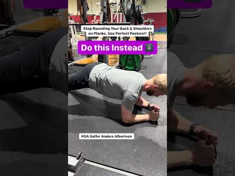 STOP Making this Mistake on PLANKS!! PGA Golfer Albert Albertson #fitness #athletictraining
