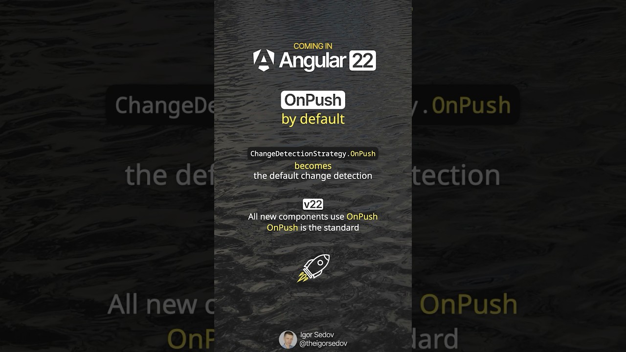 Coming in Angular 22: OnPush by Default #angular22 #angular