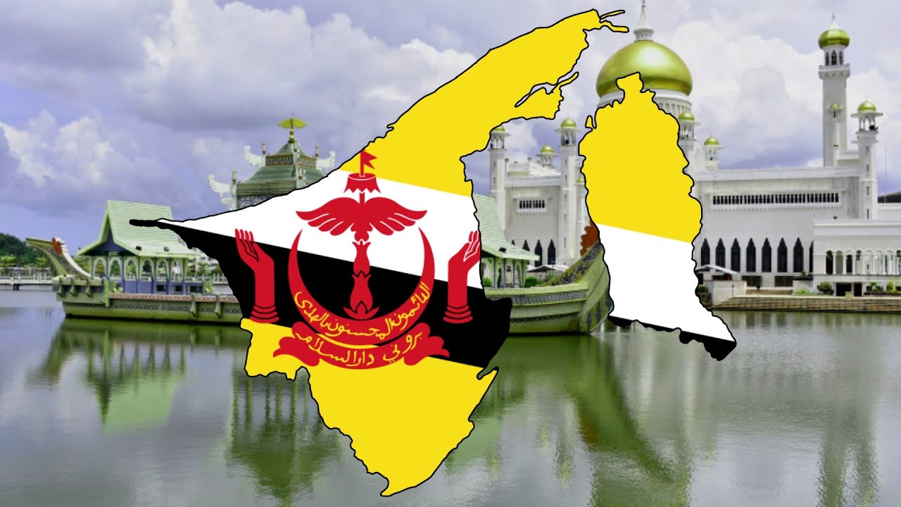 Brunei-🏴Flag Map Speed Art🖌️