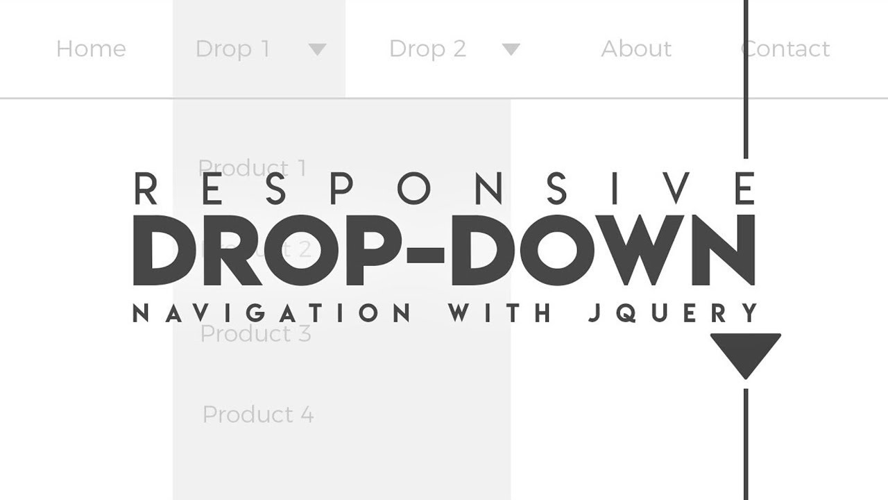 Responsive DropDown Menu JQuery | HTML, CSS & JavaScript