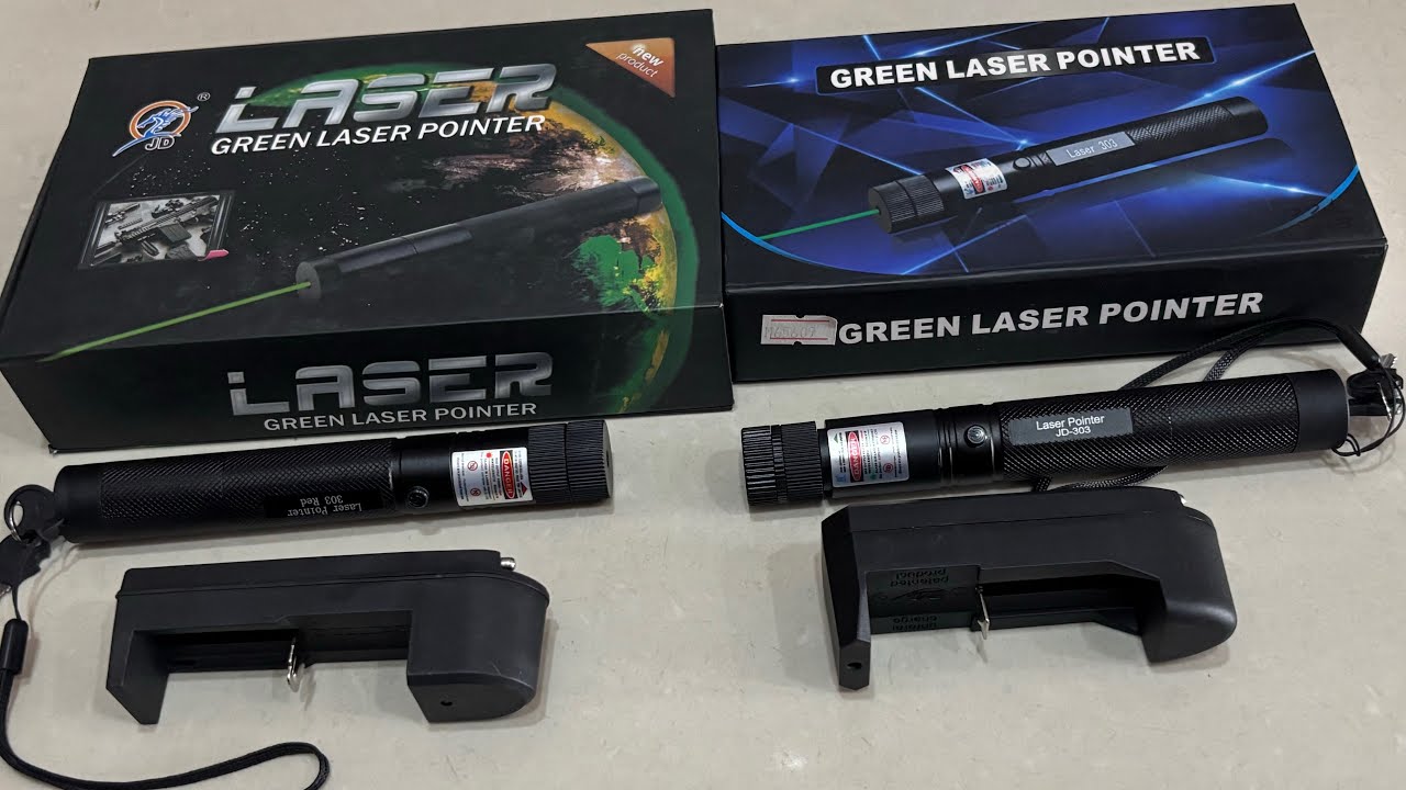 Unboxing Green Laser Pointer, And Rad Laser Pointer Testing Video 