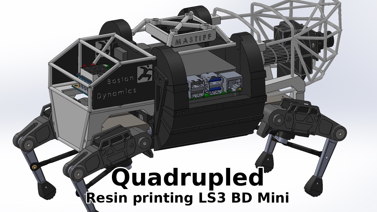 I Build Quadruped LS3 Boston Dynamics Resin Mini