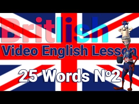 British English Pronunciation of 25 Words No2