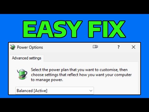 How To Fix Many Components Missing From Advanced Power Settings in Windows