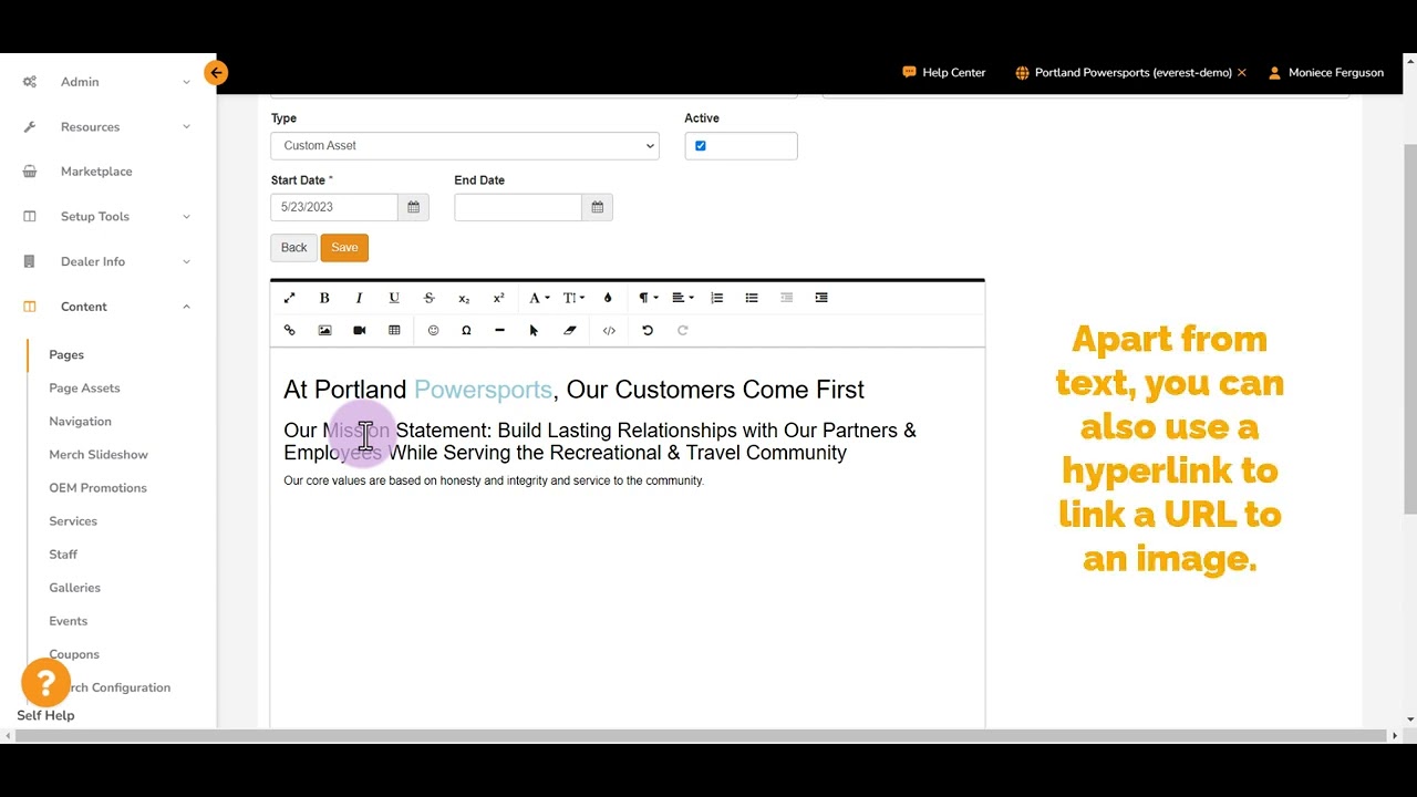 Editor Training - Content - Pages