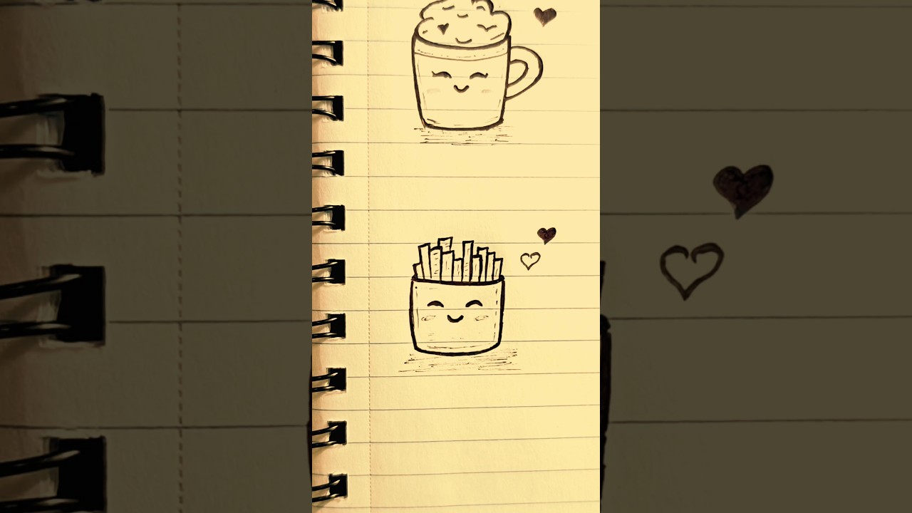 Simple, easy and cute things to draw when you are bored. #doodleart #doodlelove #doodle #doodleaday