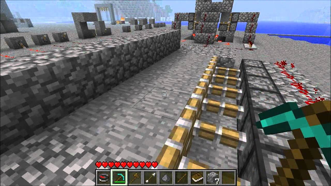 Minecraft - Simplified Draw Bridge with Pistons - Tutorial