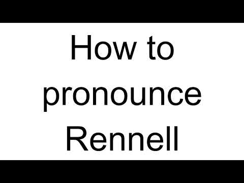 How to Pronounce Rennell (English)