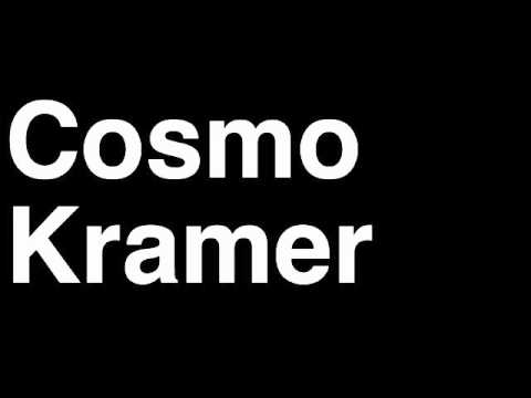 How to Pronounce Cosmo Kramer Seinfeld Cast Quotes Video Clips YouTube DVD Reunion Painting