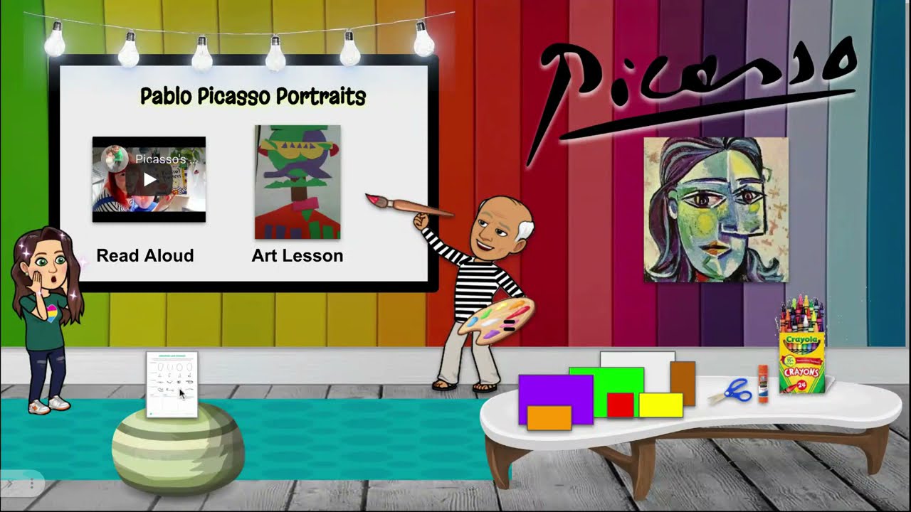 Picasso Paper Collage Portraits