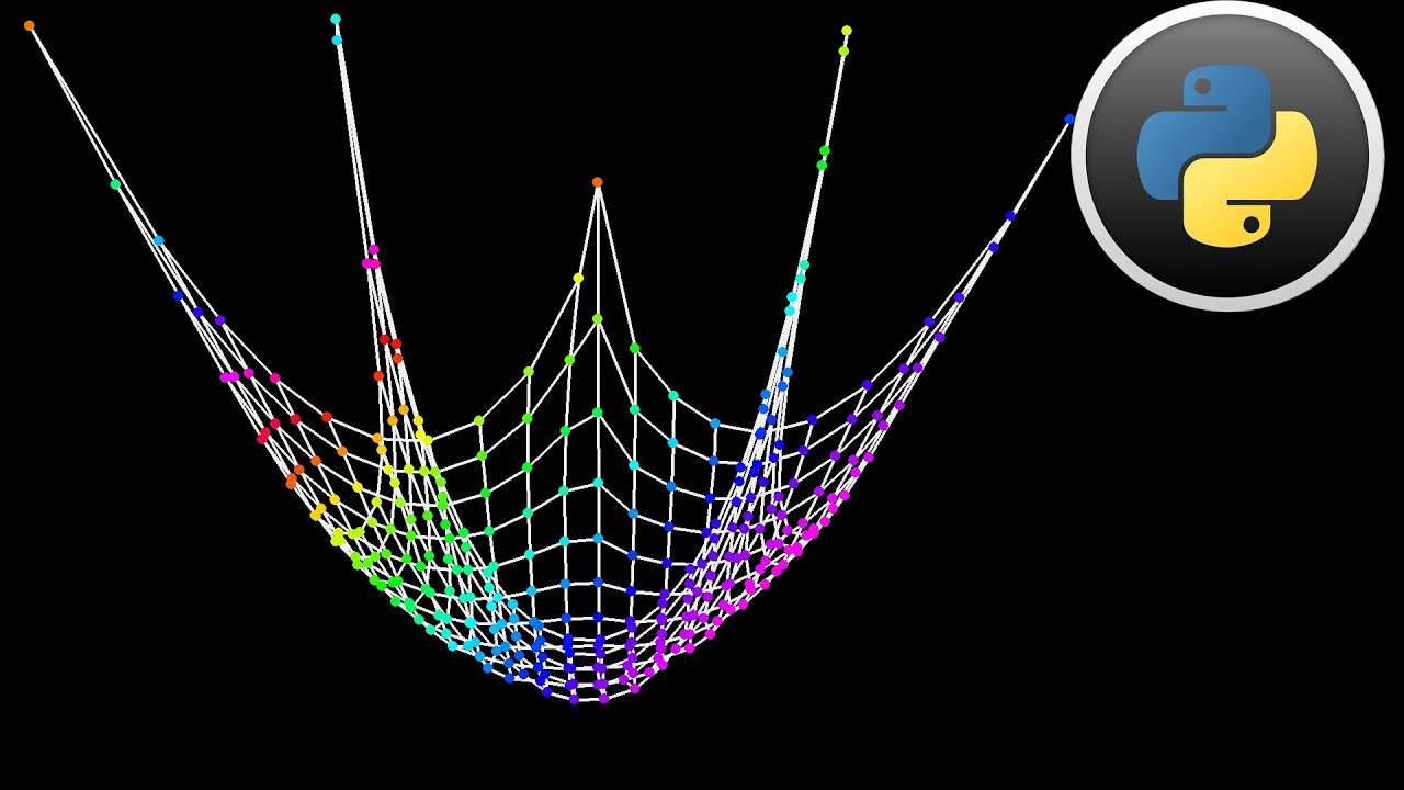 Cloth Simulation with python (Verlet Integration)