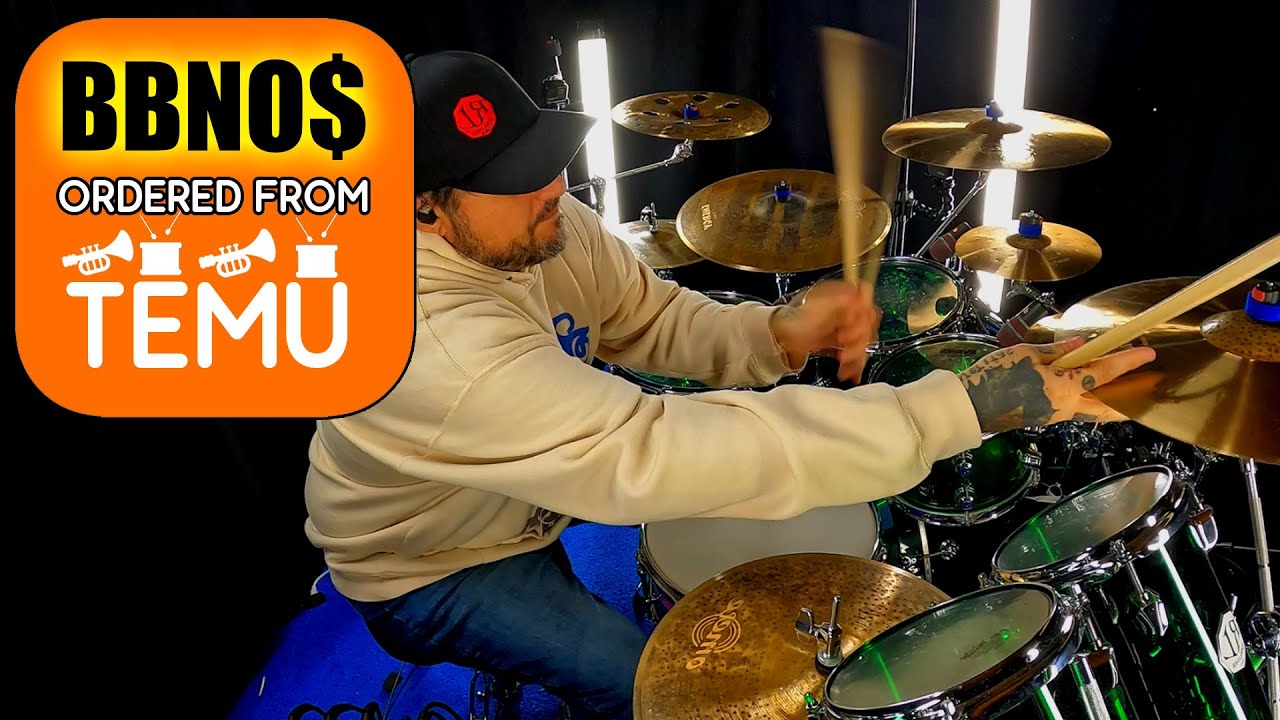 BBNO$ Ordered From Temu #drums   #drummer   #drumcover   #drum   #drumandbass  #drumcam