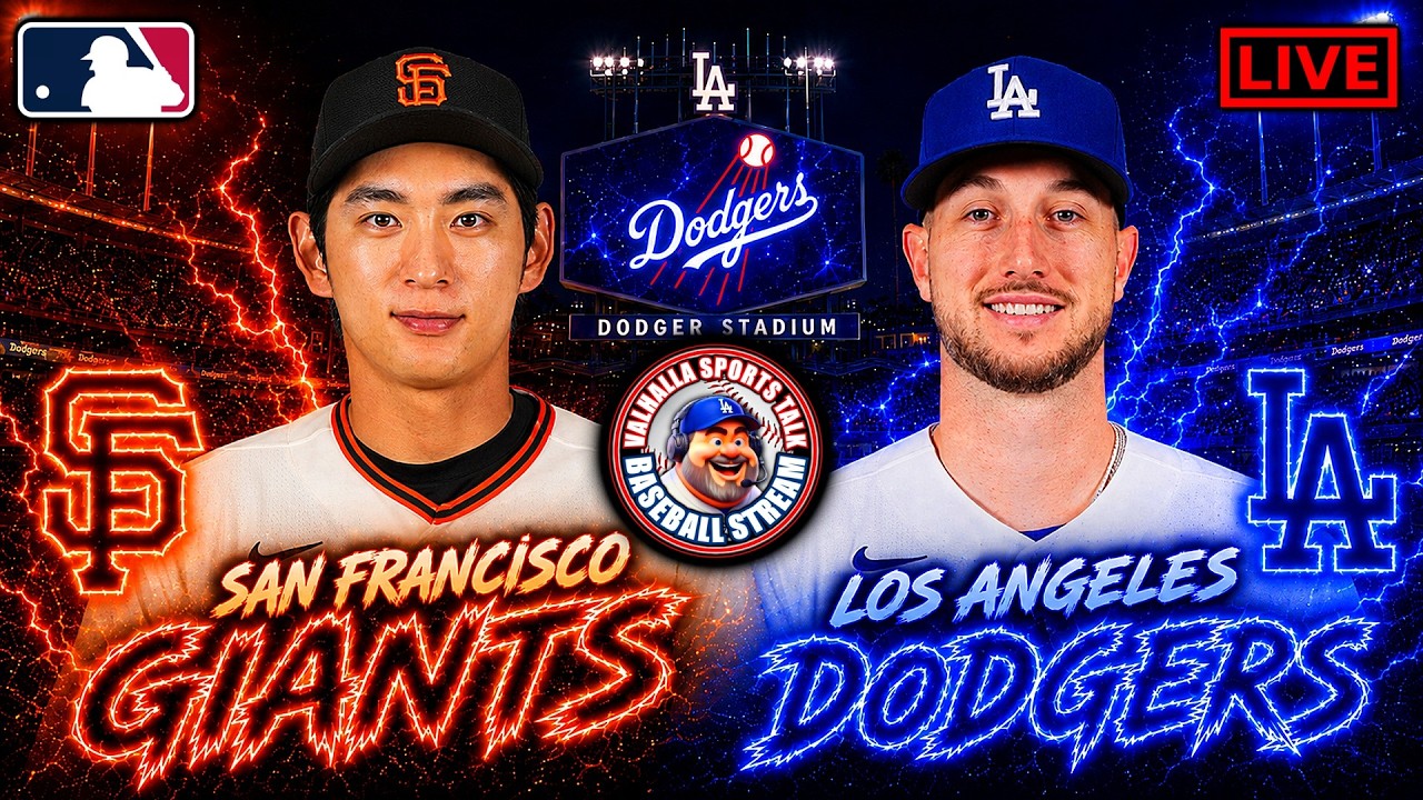 ⚾ Los Angeles Dodgers vs San Francisco Giants LIVE Stream Watch Party | MLB Play-By-Play & Reactions