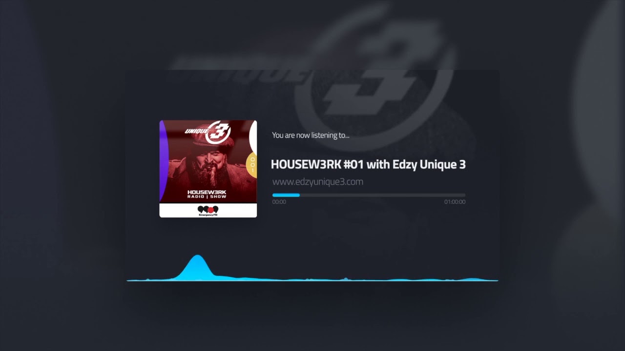 #01 HOUSEW3RK Radio Show with UNIQUE 3